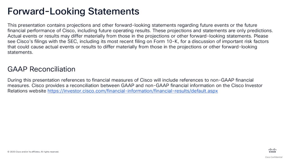 Cisco Systems, Inc. 2026 Q1 - Results - Earnings Call Presentation ...