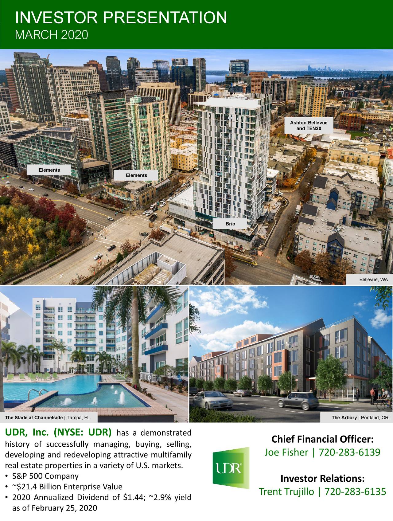 UDR (UDR) Investor Presentation - Slideshow (NYSE:UDR) | Seeking Alpha