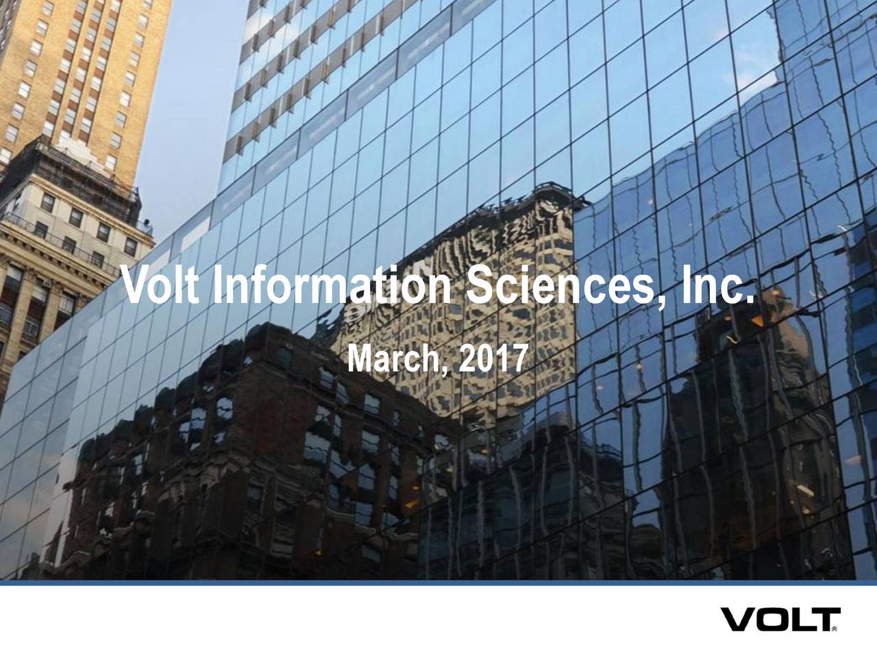 Volt Information Sciences (VISI) Presents At 29th Annual ROTH ...