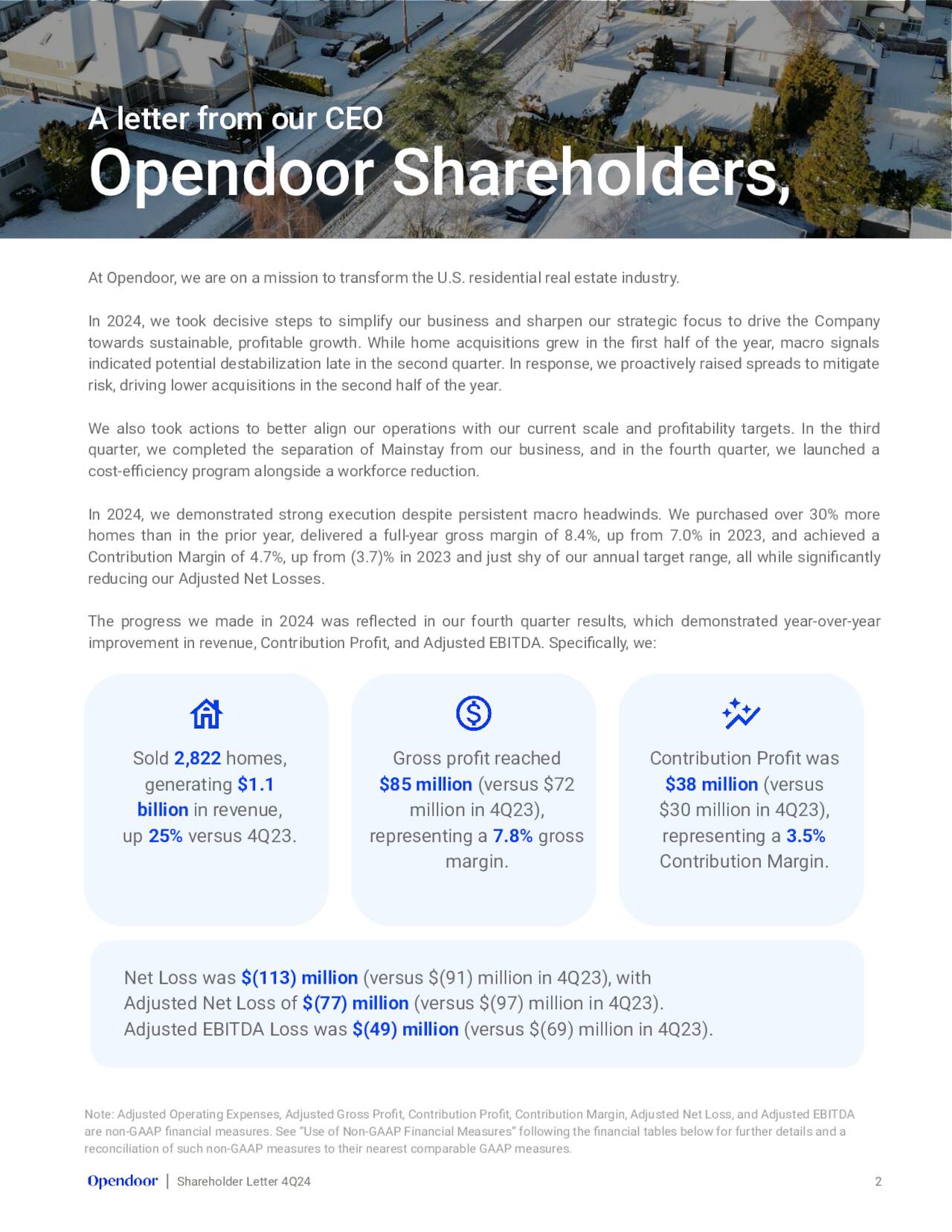 Opendoor Technologies Inc. 2024 Q4 - Results - Earnings Call Presentation (NASDAQ:OPEN ...