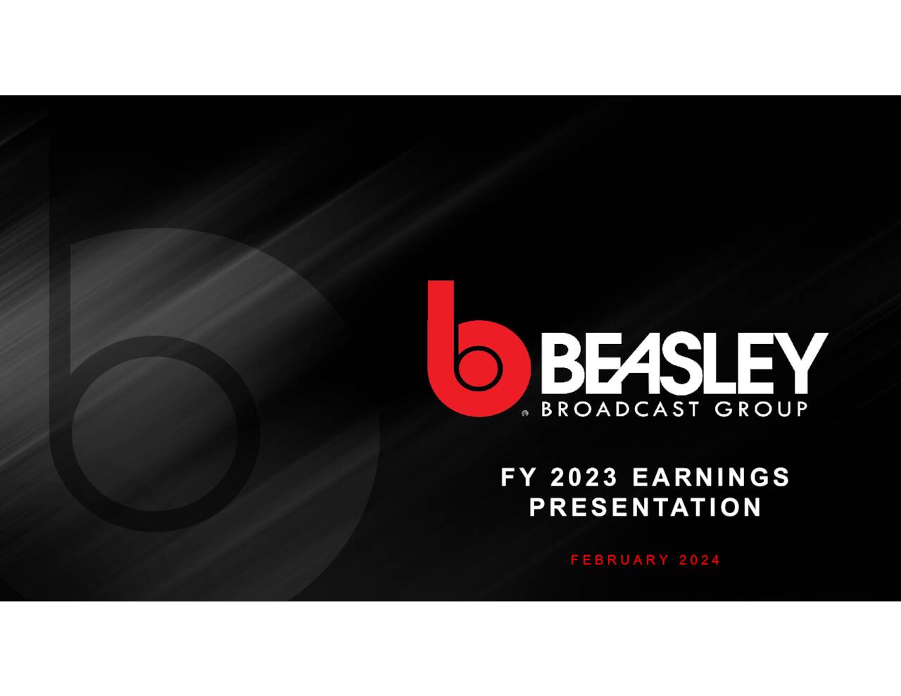 Beasley Broadcast Group, Inc. 2023 Q4 - Results - Earnings Call ...