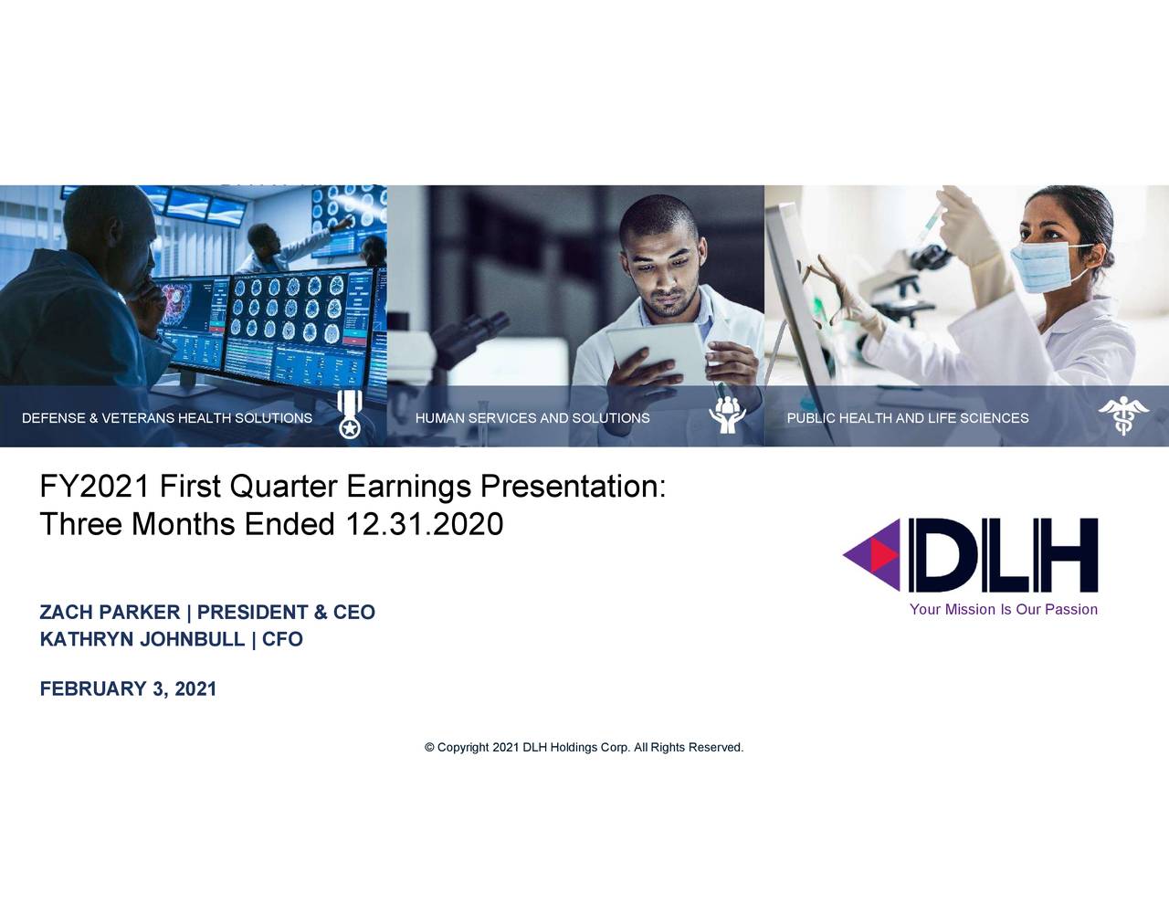 DLH Holdings Corp. 2021 Q1 - Results - Earnings Call Presentation ...