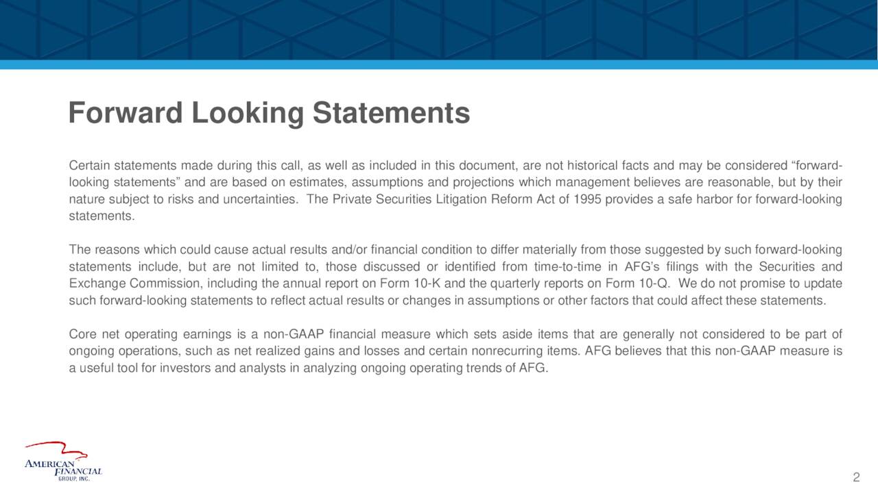 American Financial Group, Inc. 2023 Q1 - Results - Earnings Call ...