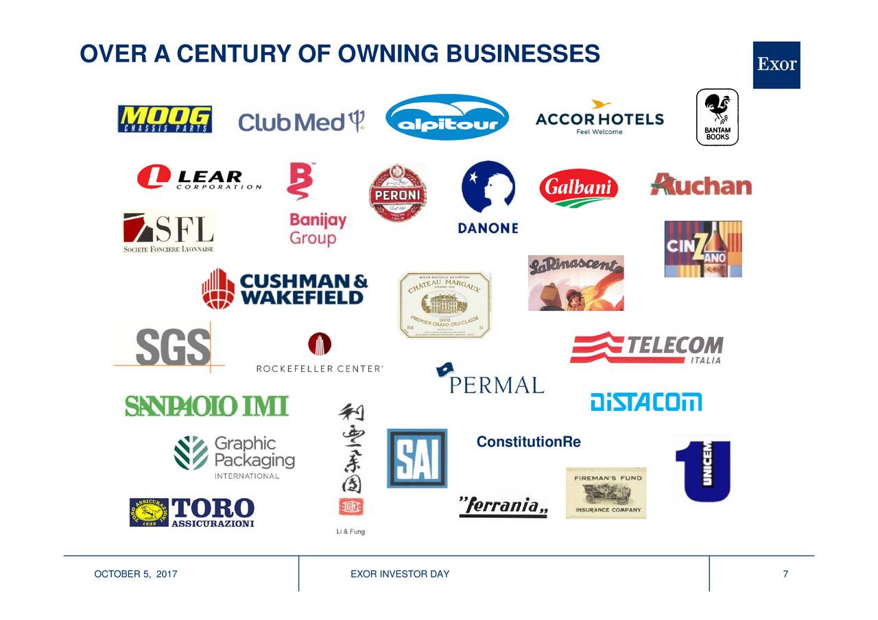 Exor (EXXRF) Investor Presentation - Slideshow (OTCMKTS:EXXRF ...