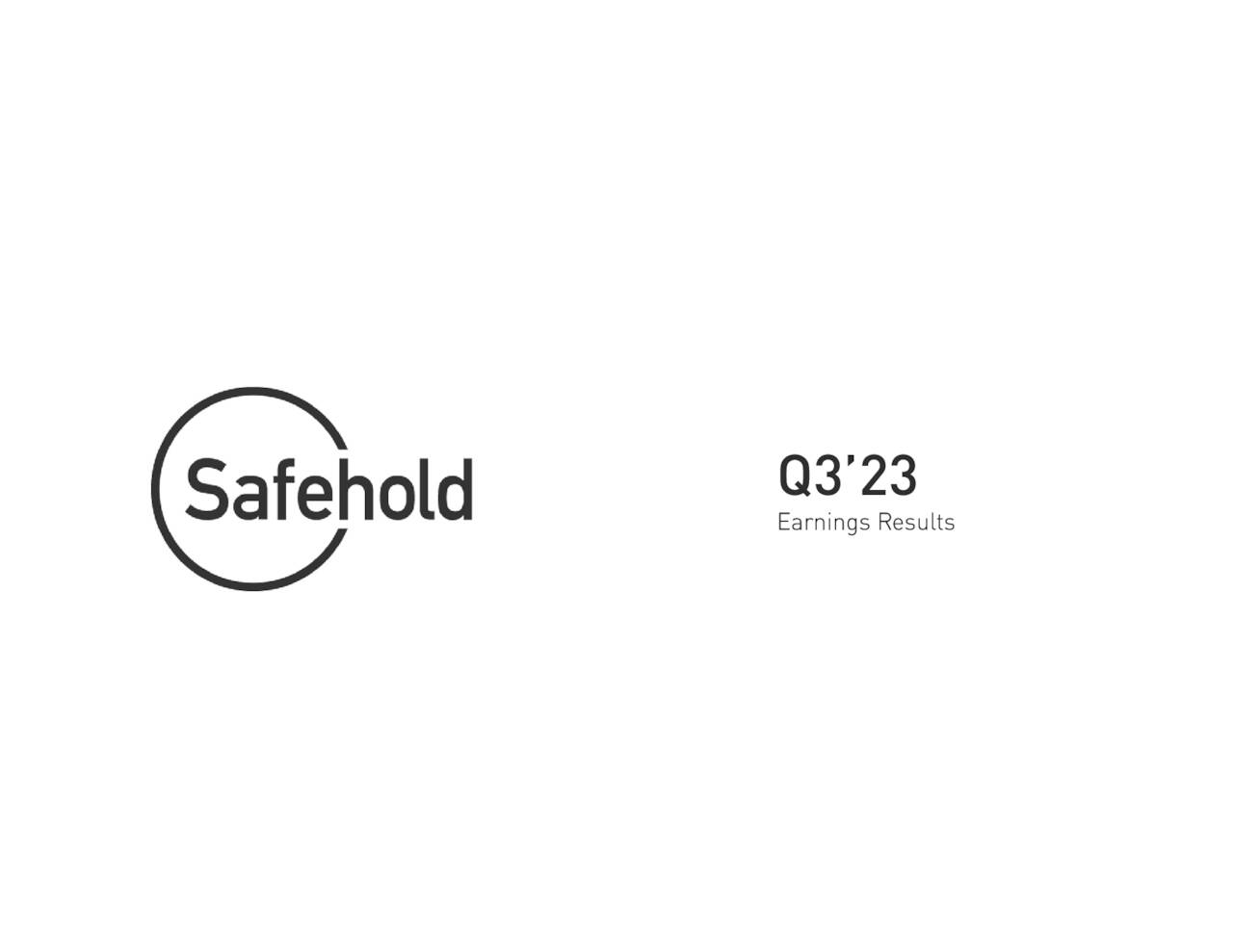 Safehold Inc. 2023 Q3 - Results - Earnings Call Presentation (NYSE:SAFE ...