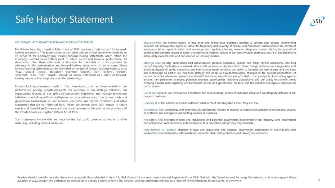 AXIS Capital Holdings Limited 2025 Q3 - Results - Earnings Call ...