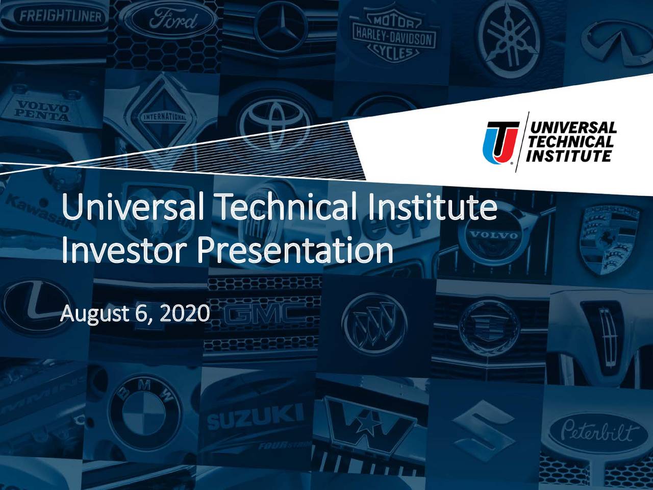 Universal Technical Institute, Inc. 2020 Q3 - Results - Earnings Call ...