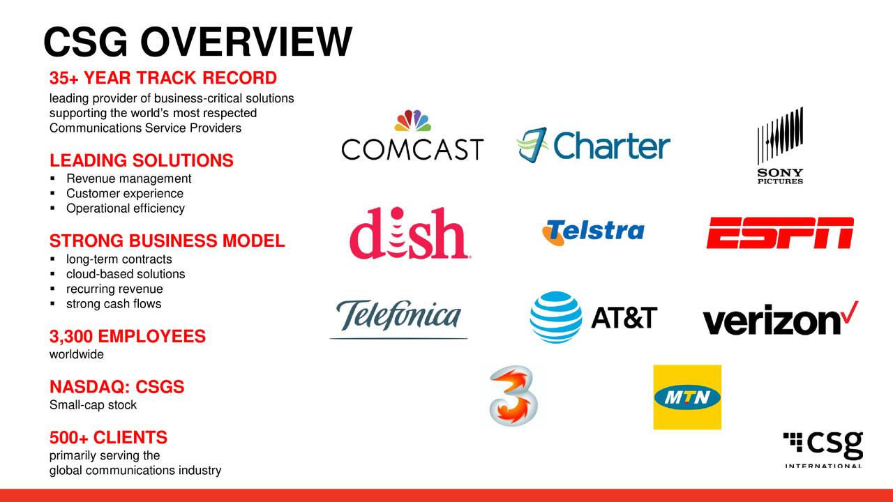 CSG Systems International (CSGS) Presents At Three Part Advisors ...