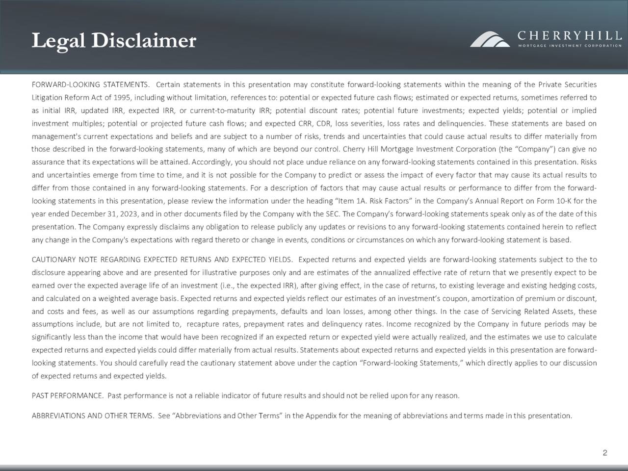 Cherry Hill Mortgage Investment Corporation 2024 Q1 - Results ...