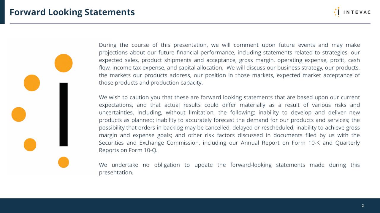 Intevac, Inc. 2023 Q3 - Results - Earnings Call Presentation (NASDAQ ...