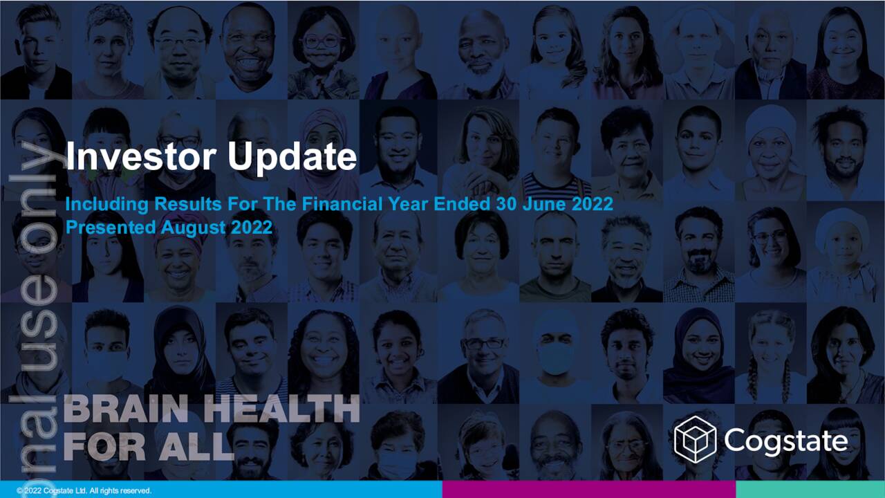 Cogstate Limited 2022 Q4 - Results - Earnings Call Presentation ...