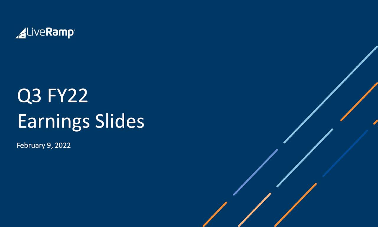 LiveRamp Holdings, Inc. 2022 Q3 - Results - Earnings Call Presentation ...