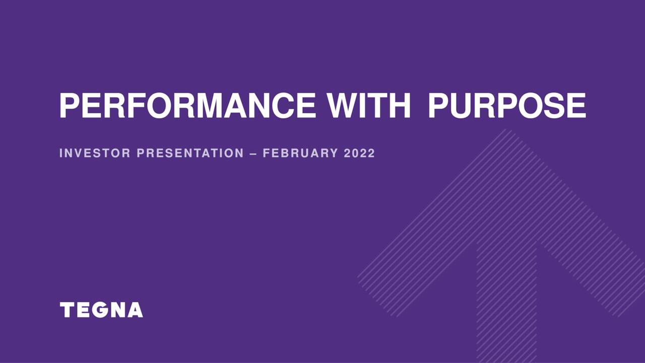 TEGNA Inc. 2021 Q4 - Results - Earnings Call Presentation (NYSE:TGNA ...