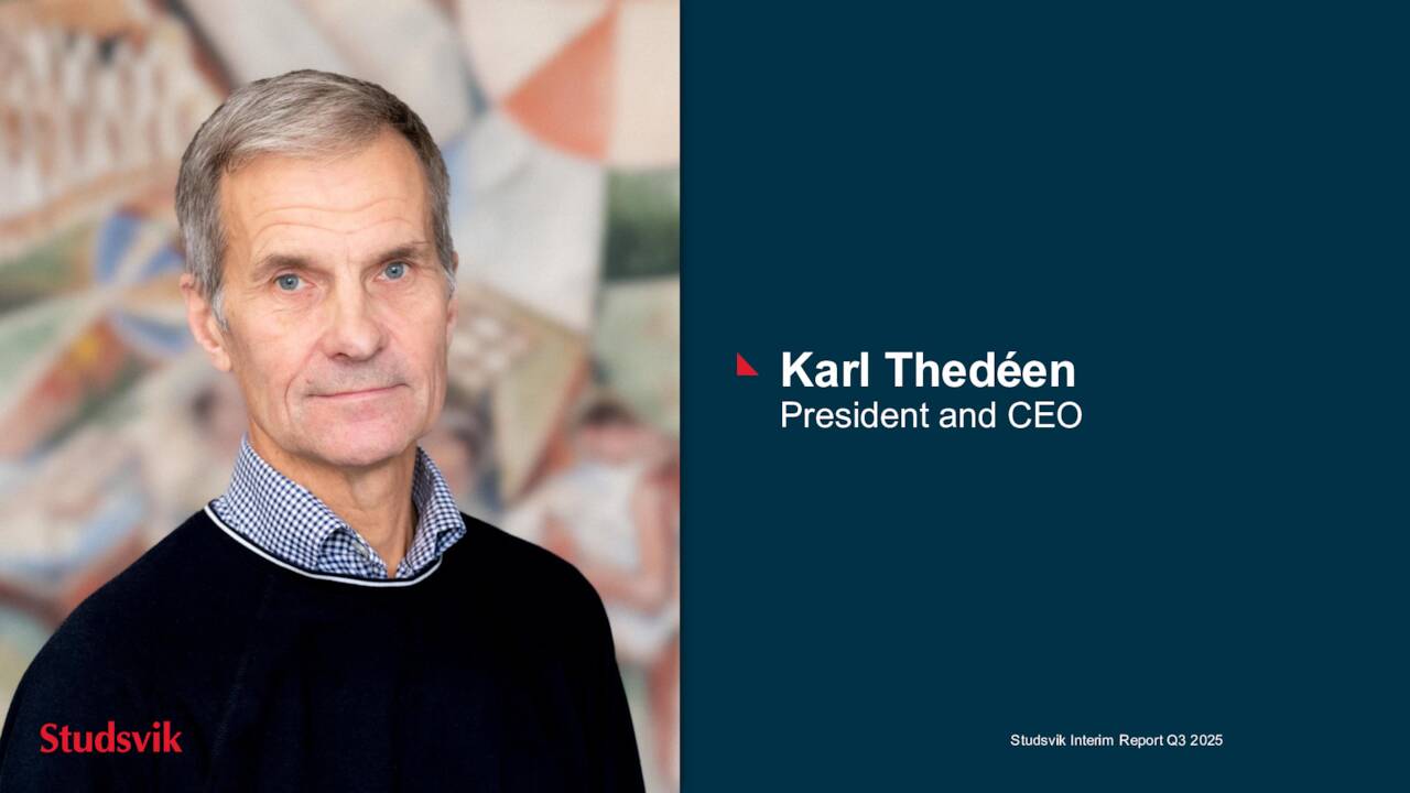 Studsvik AB (publ) 2025 Q3 - Results - Earnings Call Presentation ...
