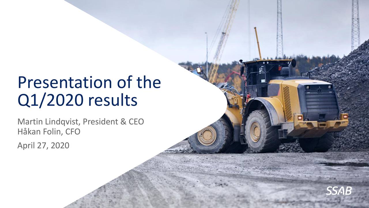 SSab Swedish Steel AB 2020 Q1 - Results - Earnings Call Presentation (OTCMKTS:SSAAF) | Seeking Alpha