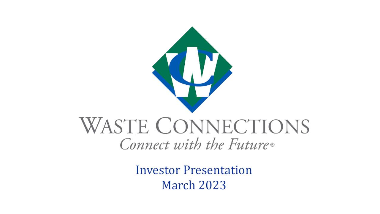 Waste Connections (WCN) Investor Presentation - Slideshow (NYSE:WCN ...