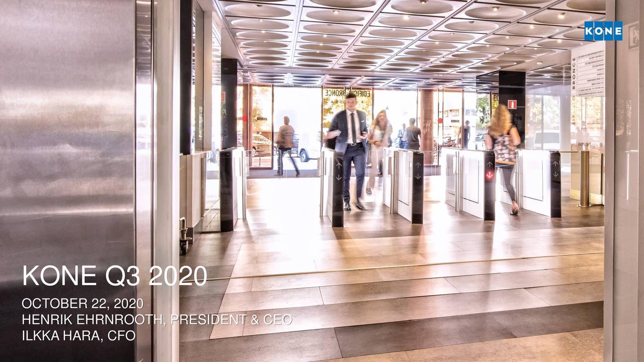 KONE Oyj 2020 Q3 - Results - Earnings Call Presentation (OTCMKTS:KNYJF ...