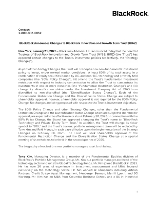 Is BlackRock's BIGZ Metamorphosis Into BTX A Buy Or A Sell Now? (NYSE ...