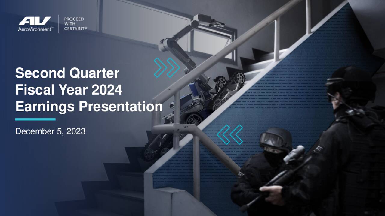 AeroVironment, Inc. 2024 Q2 - Results - Earnings Call Presentation (NASDAQ:AVAV) | Seeking Alpha