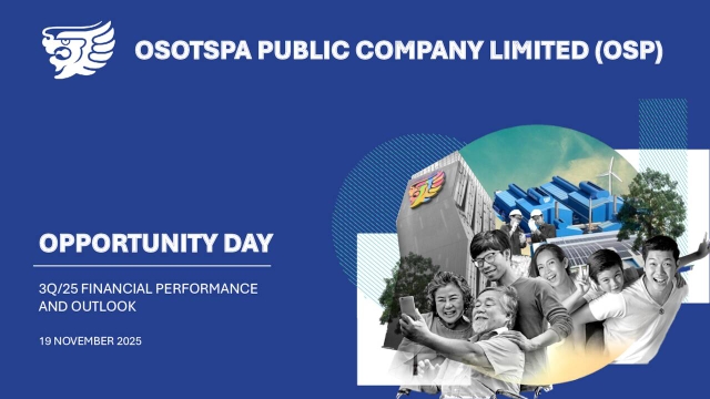 Osotspa Public Company Limited (OSOPF) Presents at Opportunity Day Q3/2025 - Slideshow (OTCMKTS ...