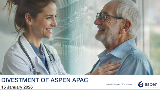 Aspen Pharmacare Holdings Limited (APNHY) Discusses Proposed Divestment ...