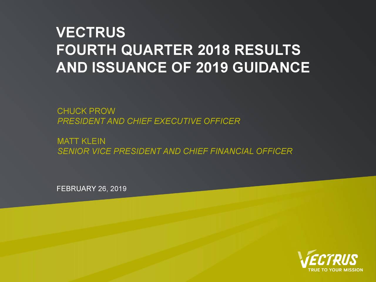 Vectrus 2018 Q4 - Results - Earnings Call Slides (NYSE:VVX) | Seeking Alpha