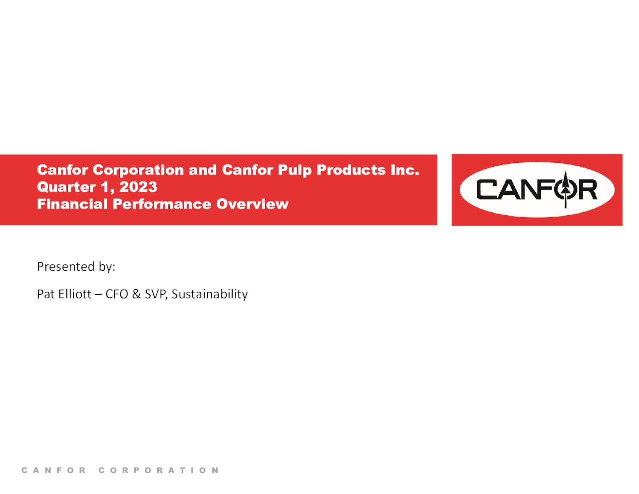 Canfor Corporation 2023 Q1 - Results - Earnings Call Presentation ...