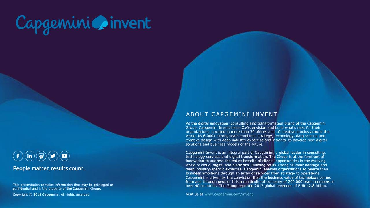 Capgemini (CGEMY) Investor Presentation - Slideshow (OTCMKTS:CGEMY) | Seeking Alpha
