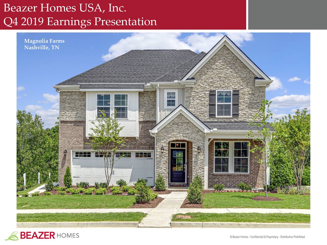 Beazer Homes USA, Inc. 2019 Q4 - Results - Earnings Call Presentation ...