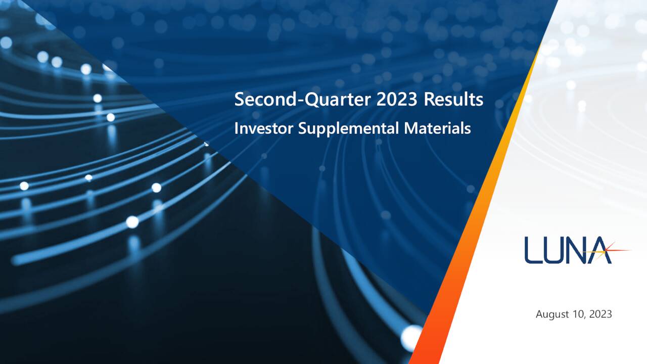 Luna Innovations Incorporated 2023 Q2 - Results - Earnings Call ...