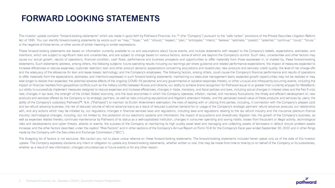 Pathward Financial, Inc. 2023 Q1 - Results - Earnings Call Presentation ...