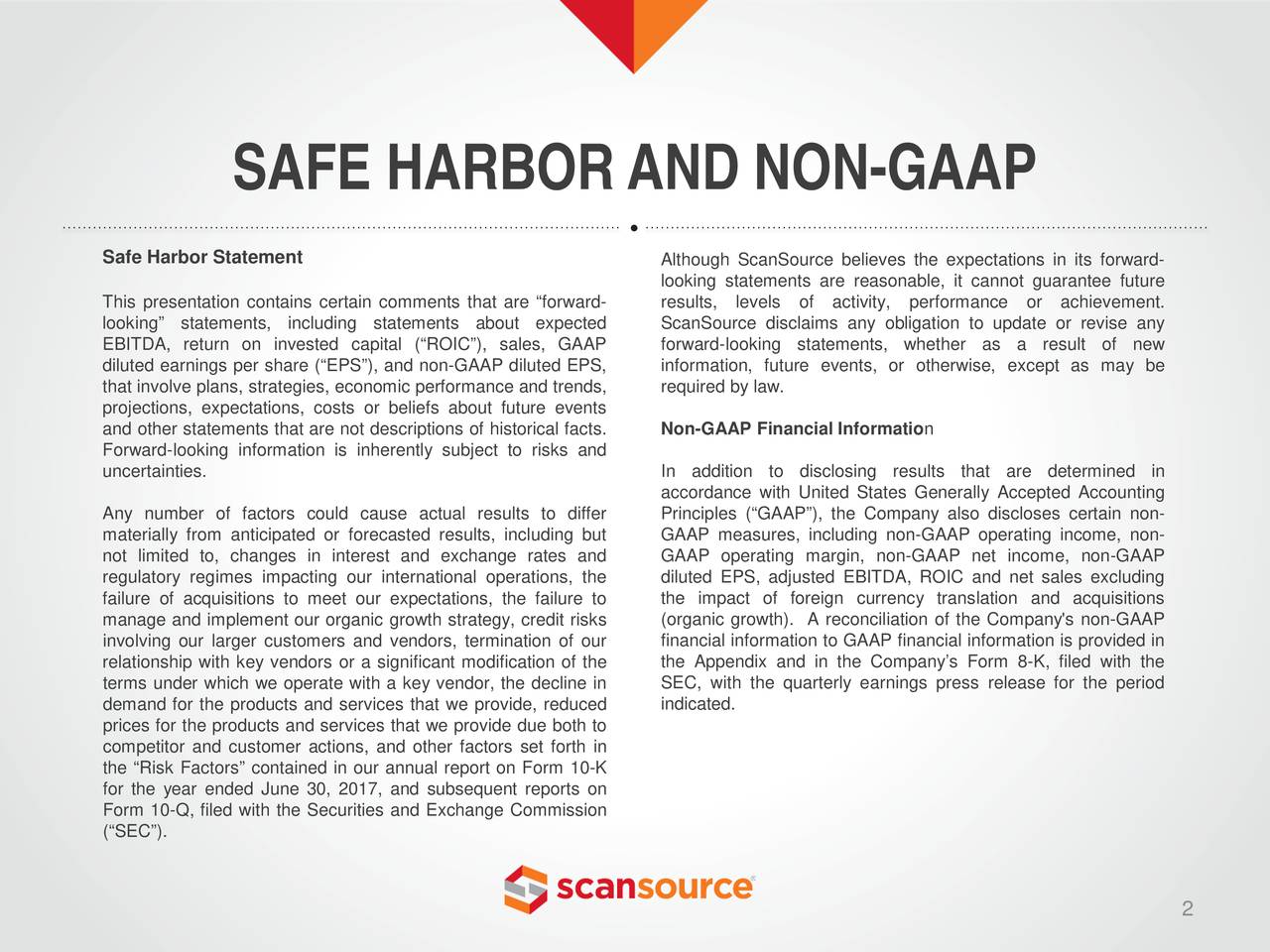 ScanSource, Inc. 2017 Q1 - Results - Earnings Call Slides (NASDAQ:SCSC ...