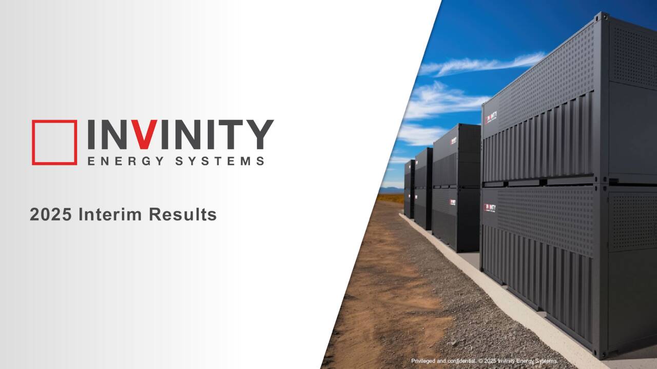 Invinity Energy Sys Plc. 2025 Q2 - Results - Earnings Call Presentation ...