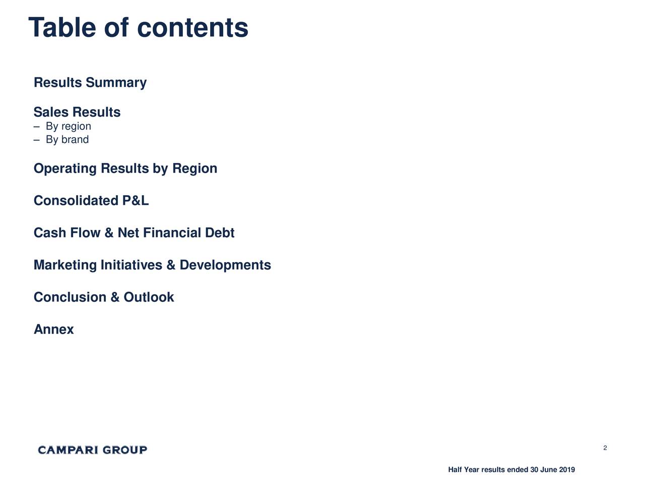 Davide Campari-Milano S.p.A. 2019 Q2 - Results - Earnings Call Slides (OTCMKTS:DVDCF) | Seeking ...
