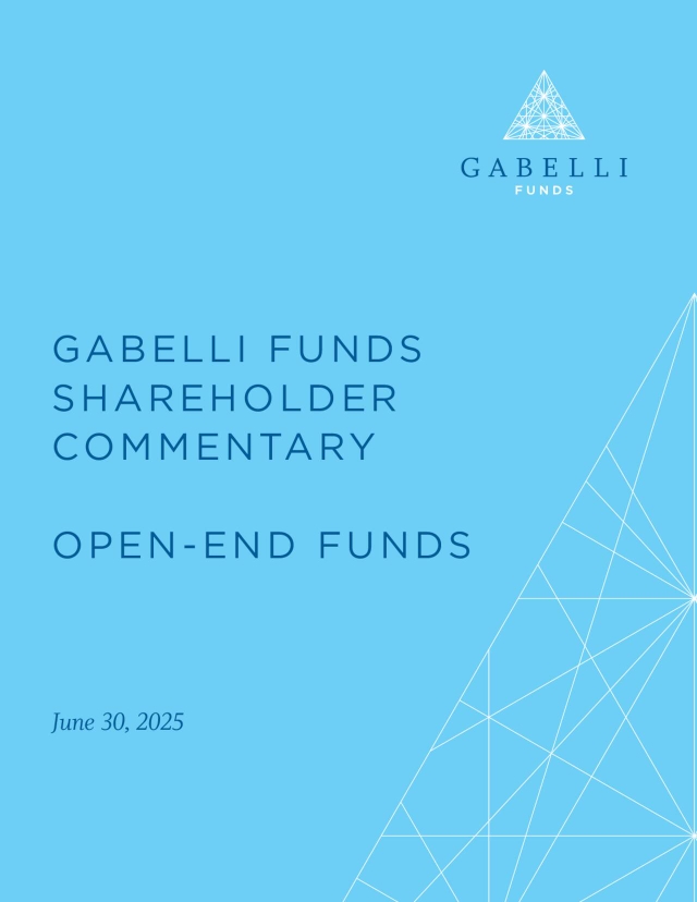 The Gabelli Equity Income Fund Q2 2025 Commentary (Mutual Fund:GABEX ...