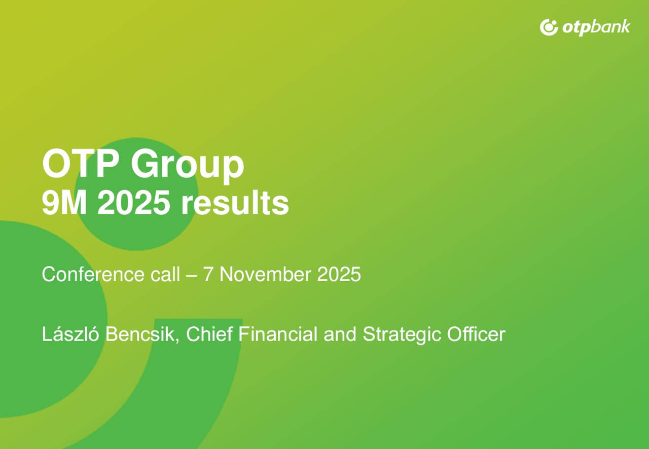 OTP Bank Nyrt. 2025 Q3 - Results - Earnings Call Presentation (OTCMKTS ...