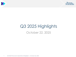 Boston Scientific Corporation 2025 Q3 - Results - Earnings Call ...