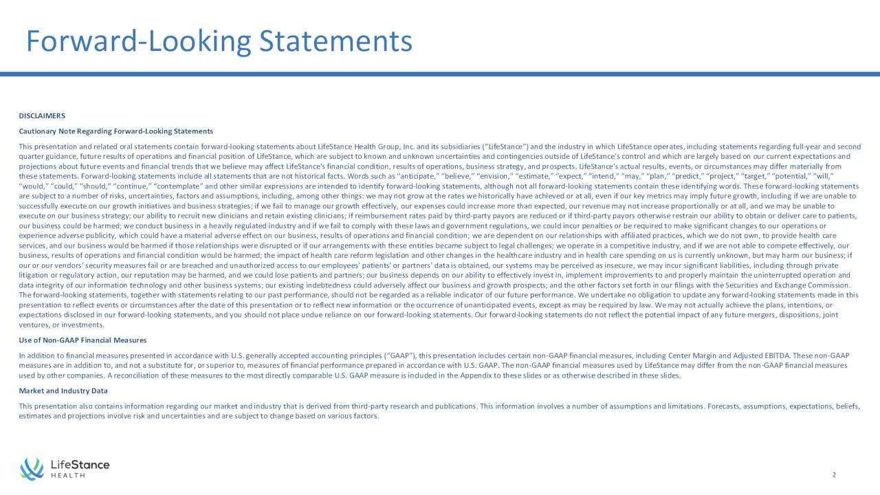 LifeStance Health Group, Inc. 2022 Q1 - Results - Earnings Call Presentation (NASDAQ:LFST ...