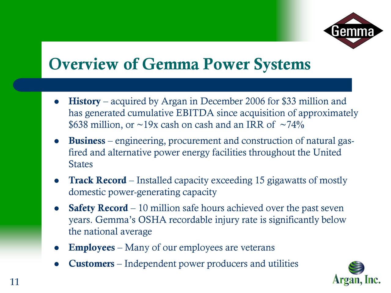 Argan (AGX) Investor Presentation - Slideshow (NYSE:AGX) | Seeking Alpha