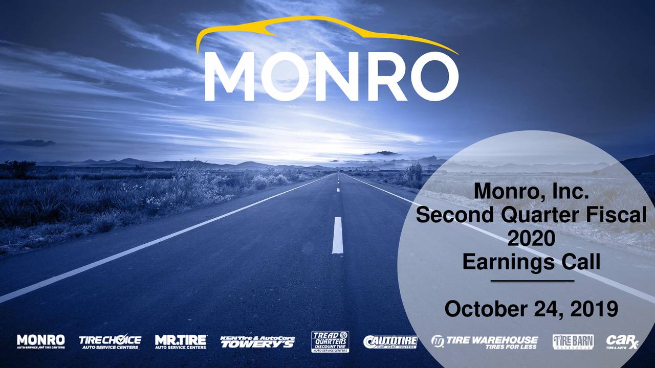 Monro, Inc. 2020 Q2 - Results - Earnings Call Presentation (NASDAQ:MNRO ...