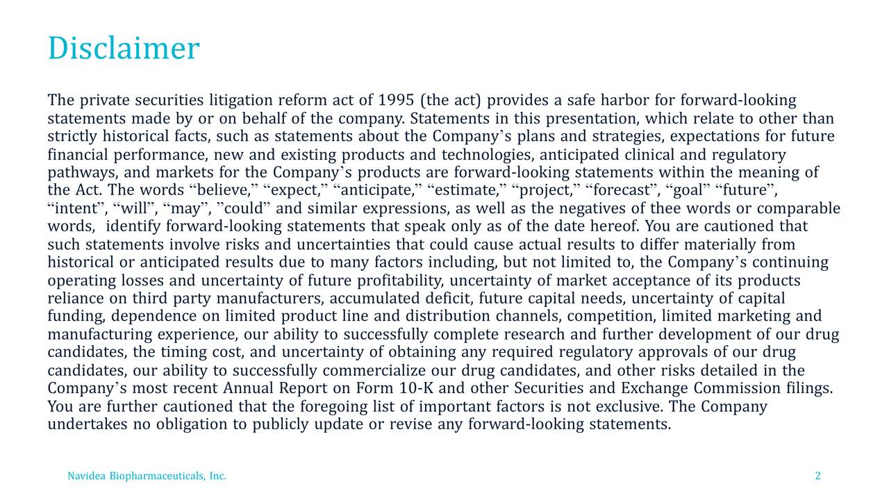 Navidea Biopharmaceuticals (NAVB) Investor Presentation - Slideshow ...