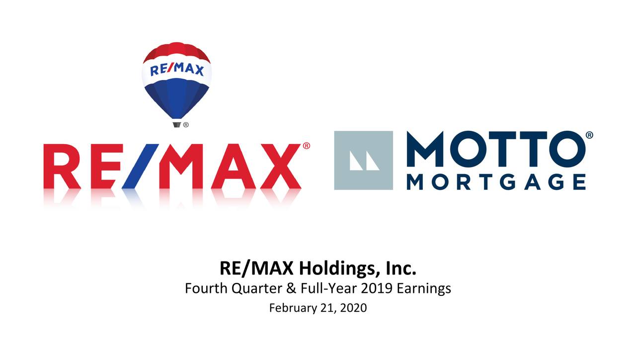 RE/MAX Holdings, Inc. 2019 Q4 - Results - Earnings Call Presentation ...