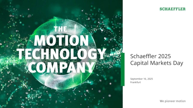 Schaeffler AG (SFFLY) Capital Markets Day 2025 - Slideshow (OTCMKTS ...