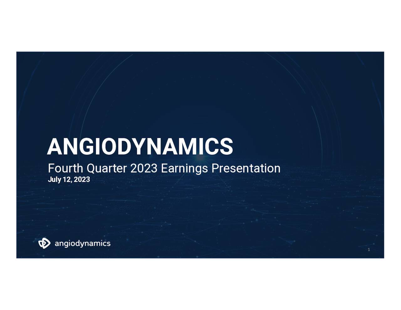 AngioDynamics, Inc. 2023 Q4 - Results - Earnings Call Presentation ...