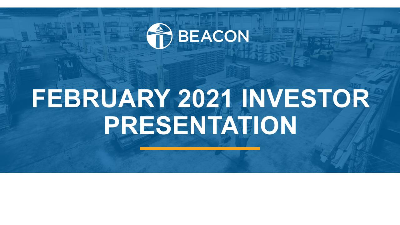Beacon Roofing Supply (BECN) Investor Presentation - Slideshow (NASDAQ ...