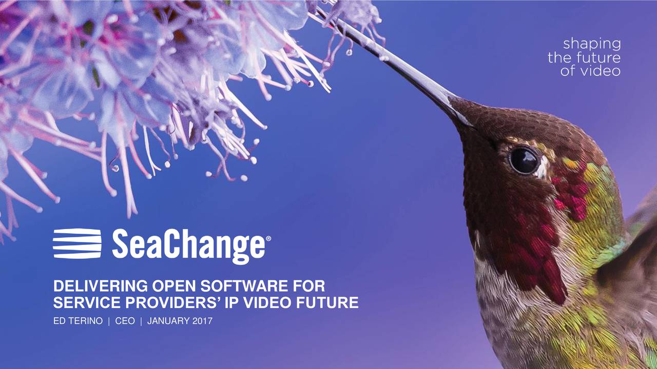 SeaChange International (SEAC) Presents At 19th Annual Needham Growth Conference (NASDAQ:SEAC ...