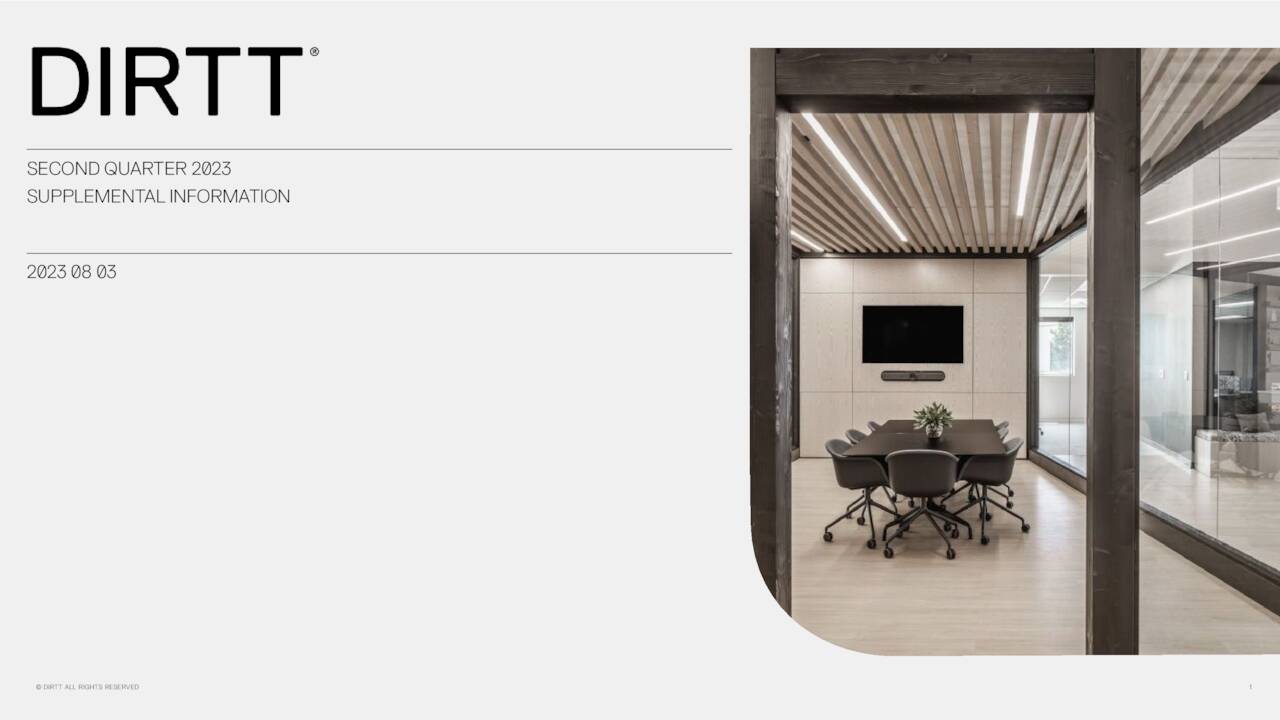 DIRTT Environmental Solutions Ltd. 2023 Q2 - Results - Earnings Call ...