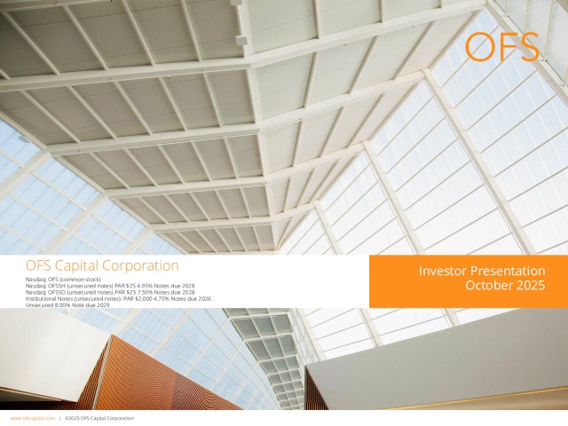 OFS Capital 2025 Q3 - Results - Earnings Call Presentation (NASDAQ:OFS ...