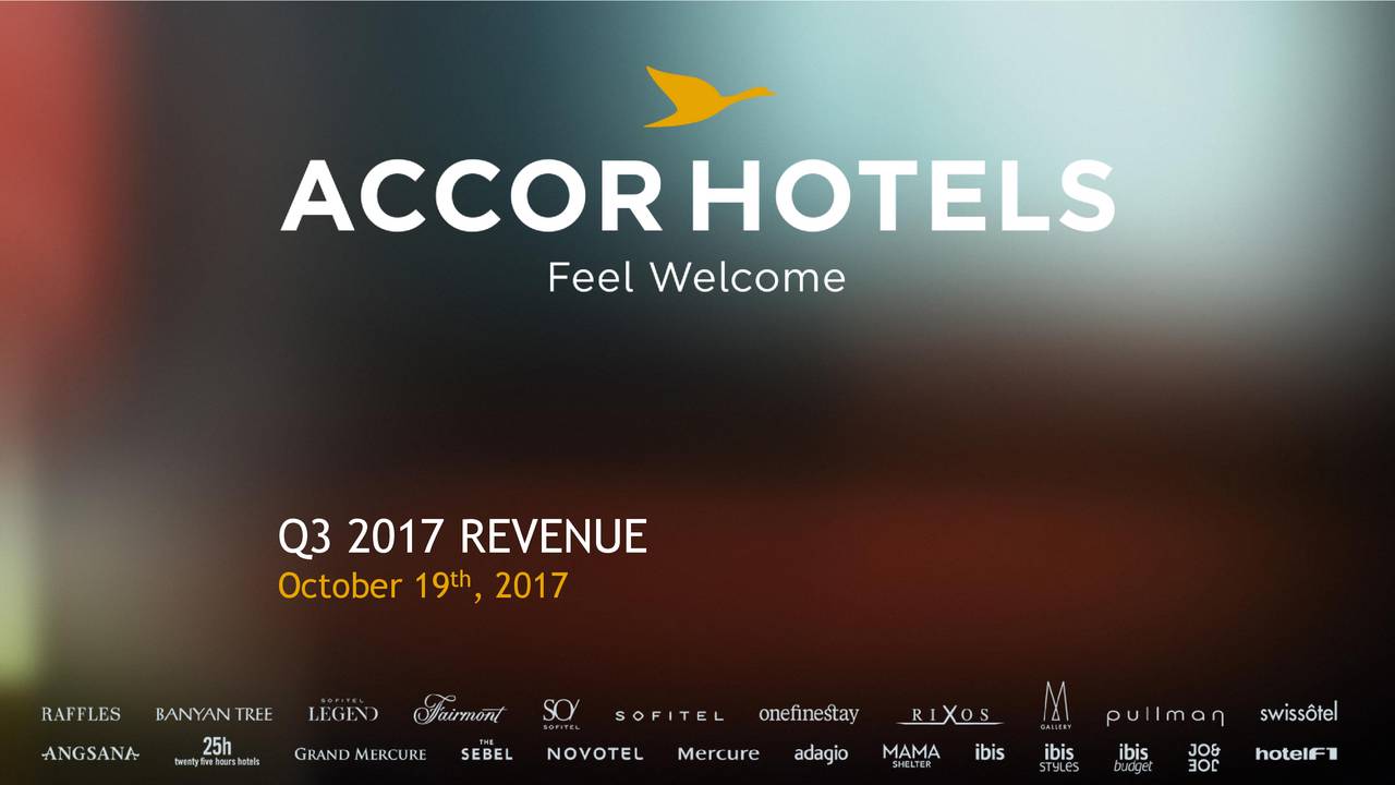 Accor SA Ltd. 2017 Q3 - Results - Earnings Call Slides (OTCMKTS:ACRFF ...