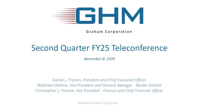 Graham Corporation 2025 Q2 - Results - Earnings Call Presentation (NYSE ...